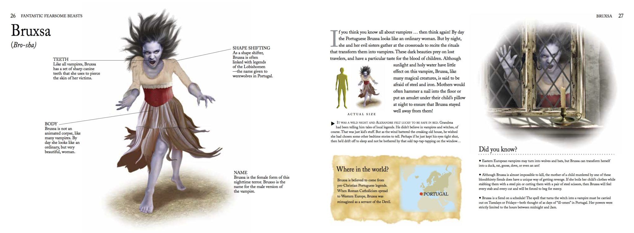 Fantastic Fearsome Beasts [Illustrated guide] by Paula Hammond - Amber ...