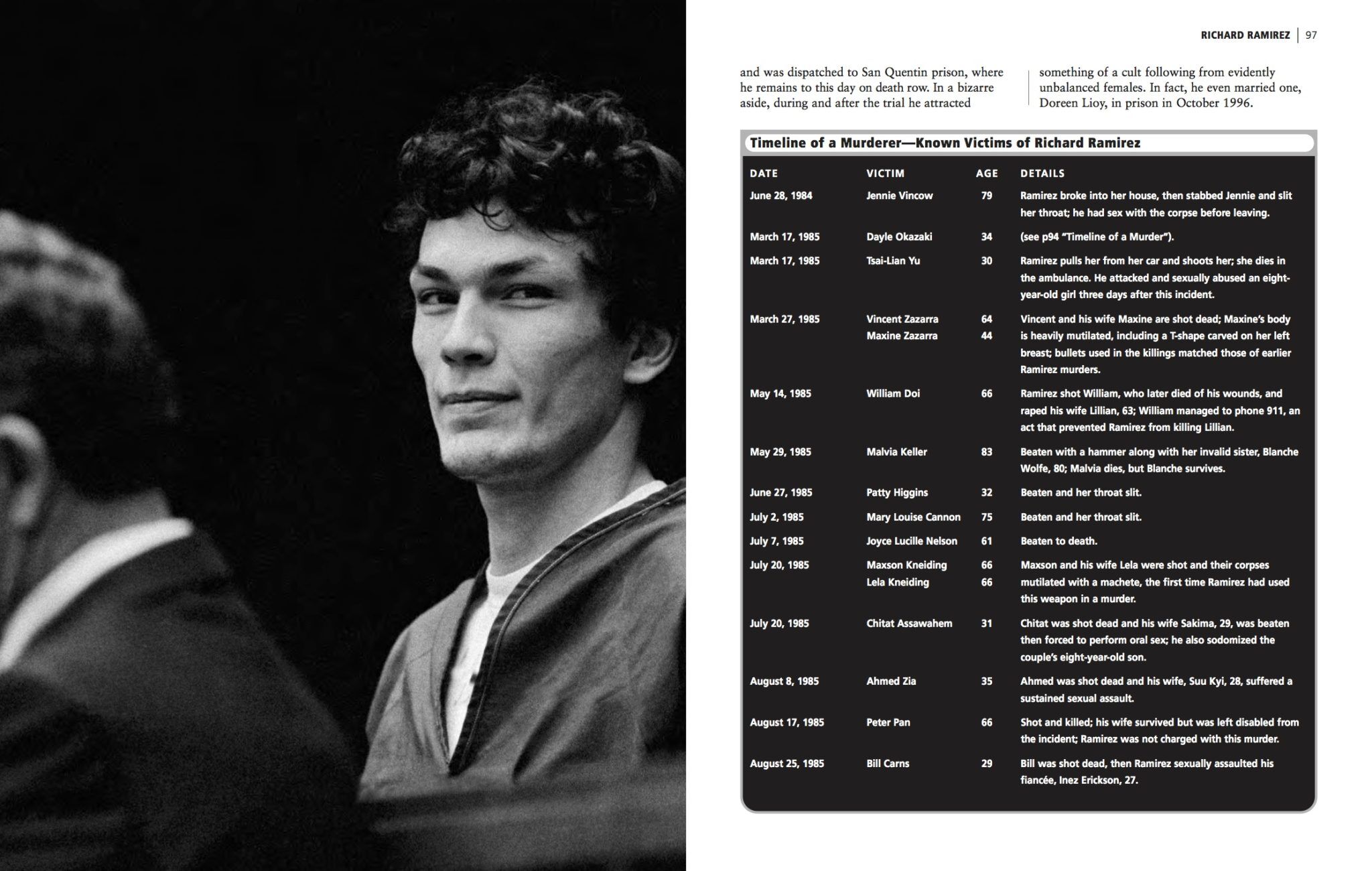 Serial Killer Timelines - Amber Books