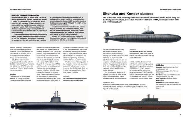 Modern Submarines: Technical Guide [128pp] by E V Martindale - Amber Books